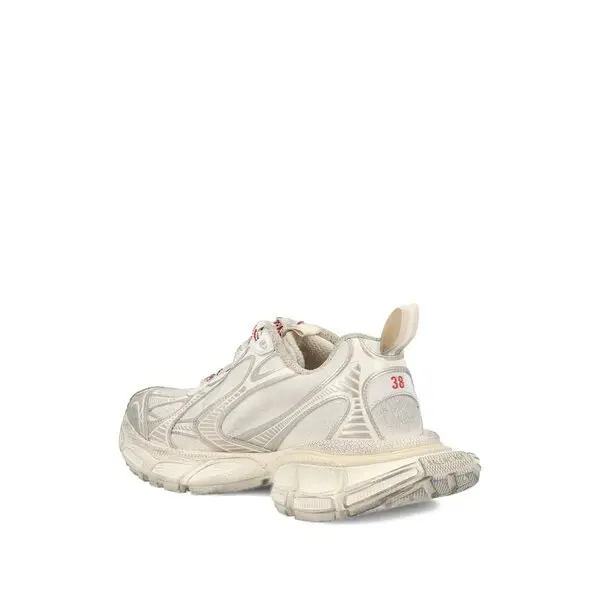Balenciaga Layered Logo Sneakers - Cream