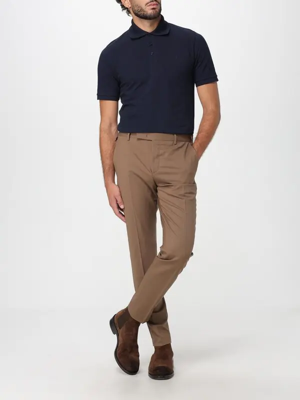 Saint Laurent Cotton Knit Polo Shirt