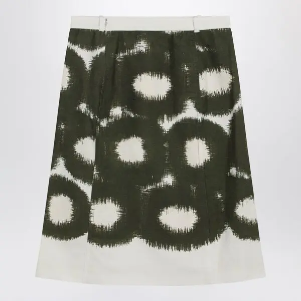 Prada Cotton Skirt With Military Pattern