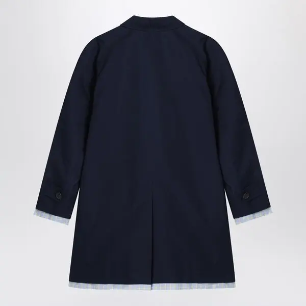 Miu Miu Cotton Overcoat - Blue