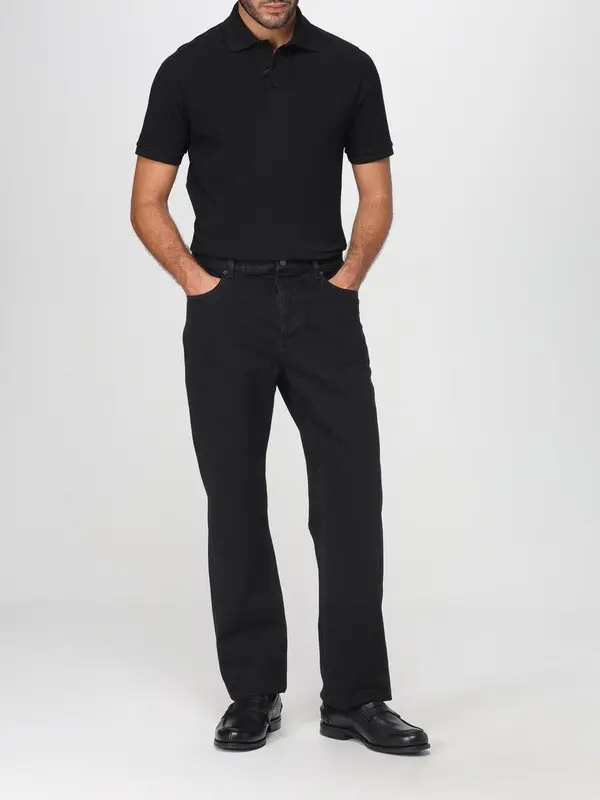 Saint Laurent Classic Cotton Blend Polo Shirt