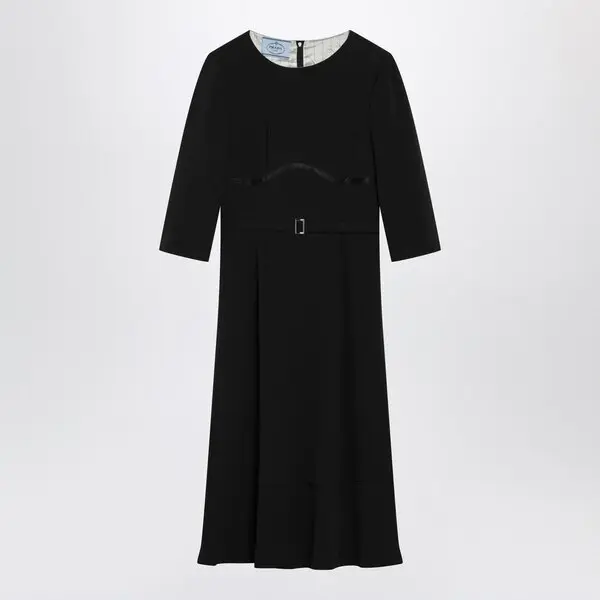 Prada Silk-blend Dress - Black
