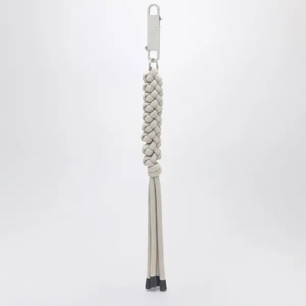 Moncler Rick Owens Interwoven Key Holder In Pearl Color