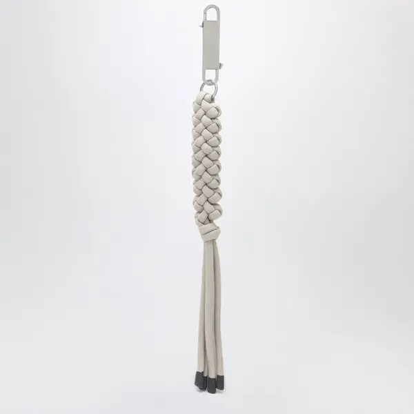 Moncler Rick Owens Interwoven Key Holder In Pearl Color
