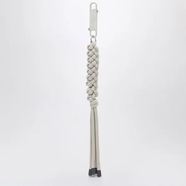 Moncler Rick Owens Interwoven Key Holder In Pearl Color - Cream