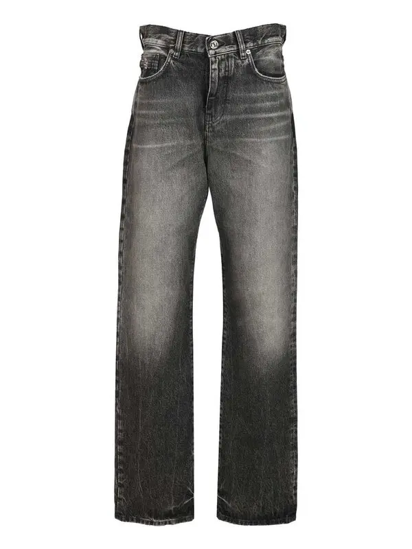 Versace Loose Denim Jeans - Gray