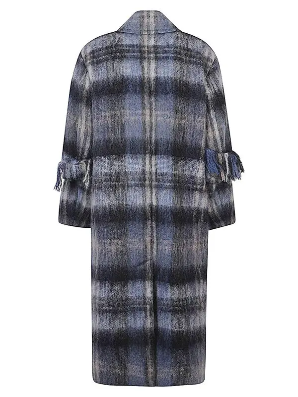 Loewe Wool Single-breasted Coat - Multicolor