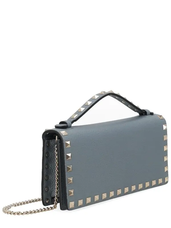 Valentino Garavani Chain Wallet - Gray