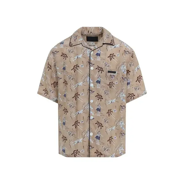 Prada Viscose And Silk Shirt - Multicolor