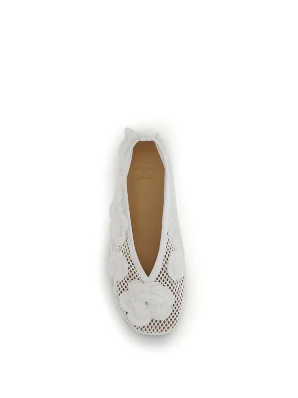 GANNI Jenny Mesh Ballerinas