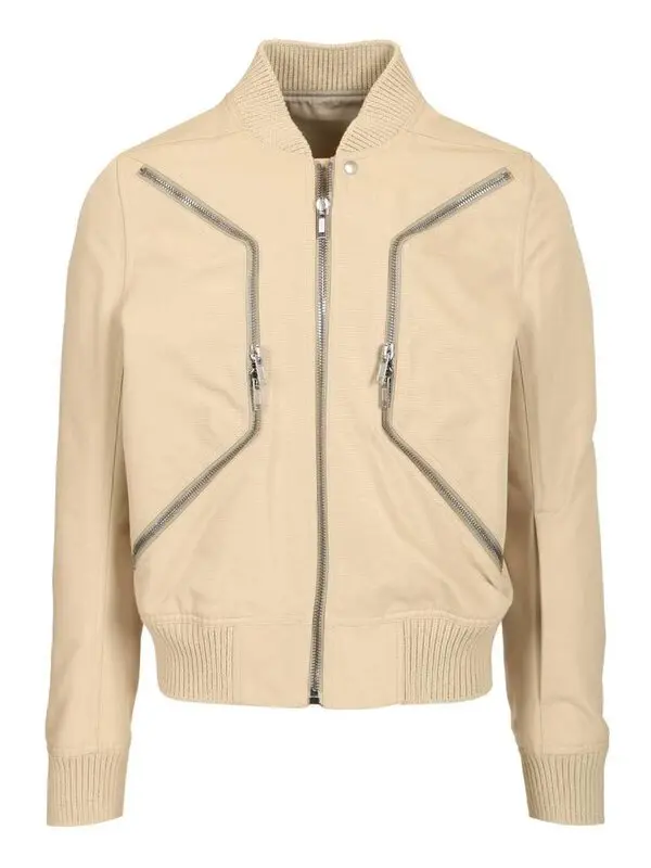 Rick Owens Heizer Flight Jacket - Cream
