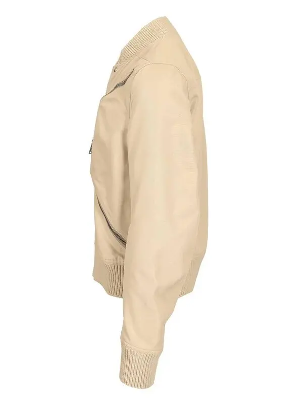 Rick Owens Heizer Flight Jacket - Cream