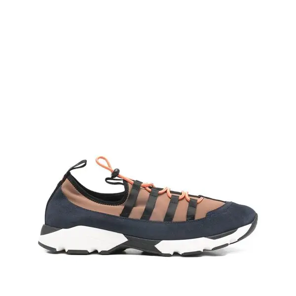 Marni Paneled Low-top Trainers - Blue