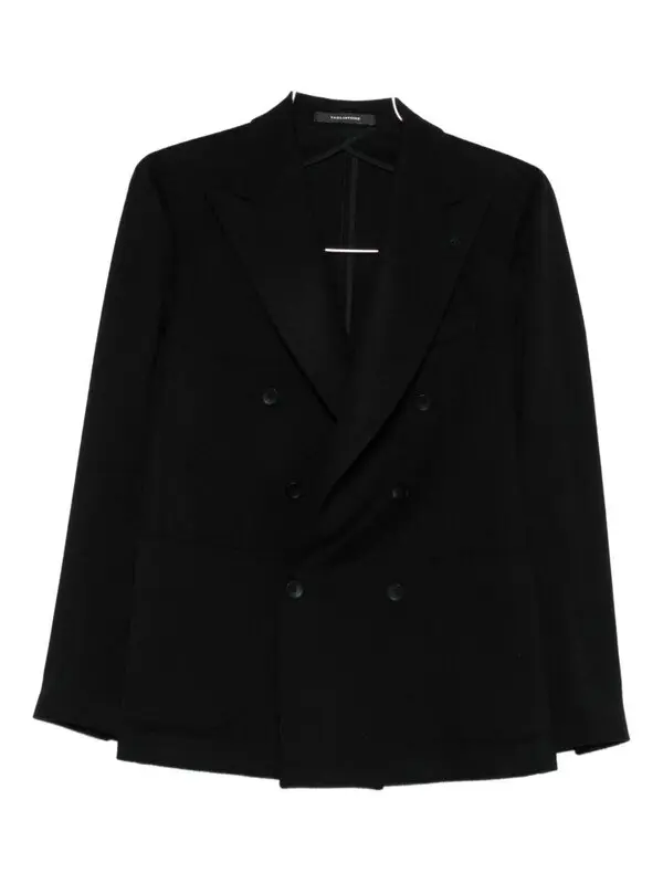 Tagliatore Double-breasted Wool And Cashmere Blazer