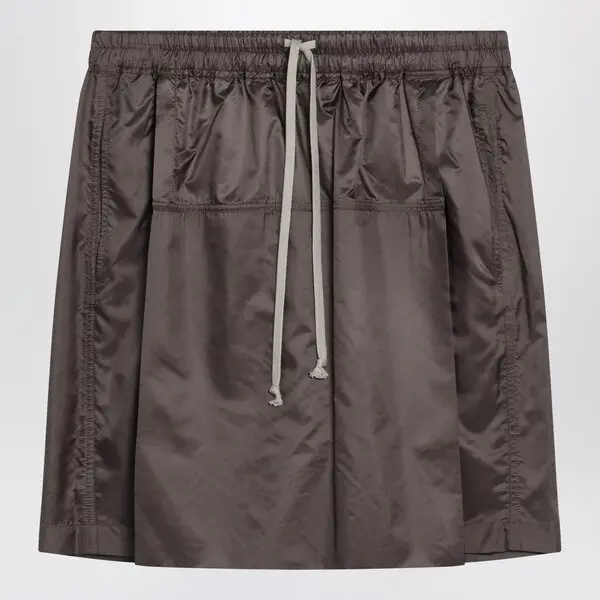 Moncler Rick Owens Mud-colored Drawstring Kilt Shorts