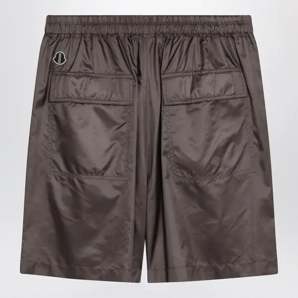 Moncler Rick Owens Mud-colored Drawstring Kilt Shorts