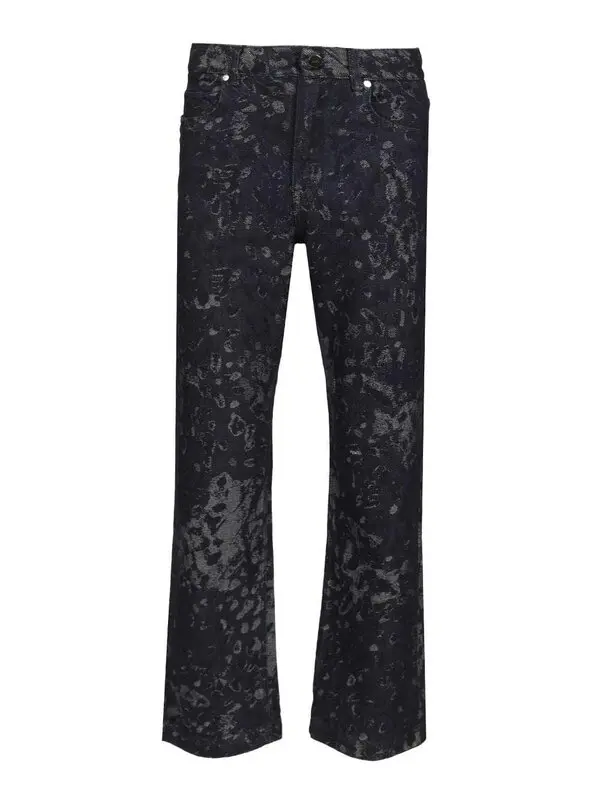 Fendi Falena Drops Jacquard Jeans - Blue