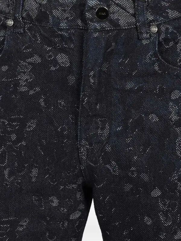 Fendi Falena Drops Jacquard Jeans