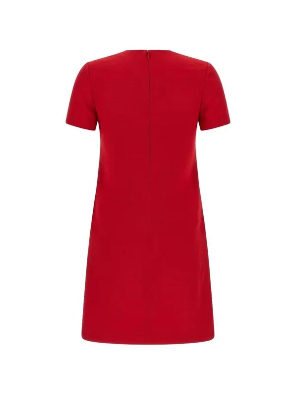 Valentino Garavani Vlogo Signature Wool And Silk Dress - Multicolor