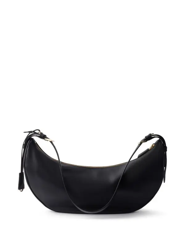Prada Demi-lune Leather Shoulder Bag