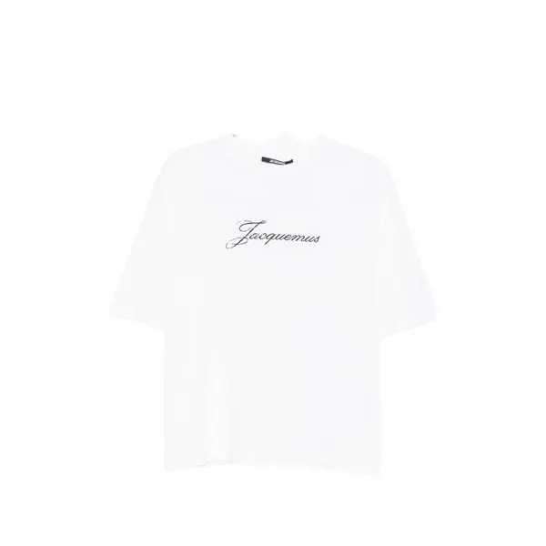 Jacquemus Cotton-hemp Logo T-shirt - White