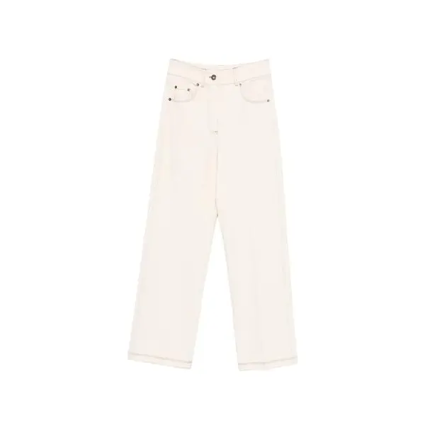 Max Mara Neutrals Trousers Straight Trousers