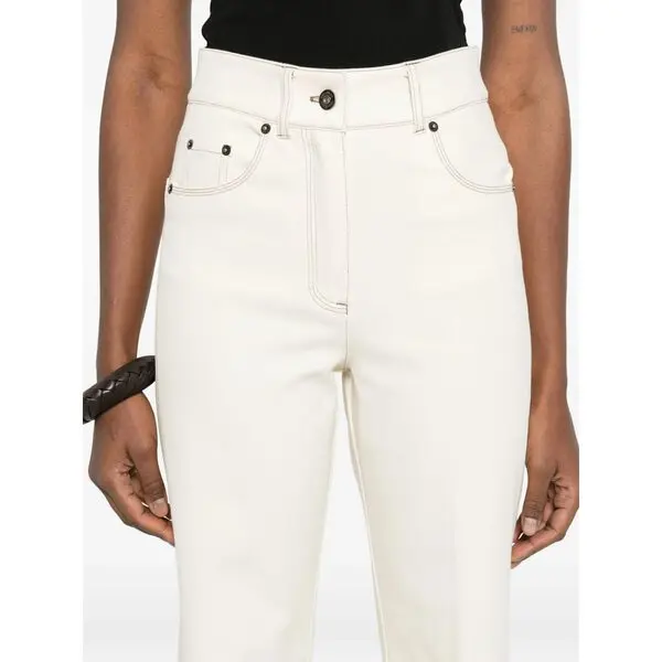 Max Mara Neutrals Trousers Straight Trousers
