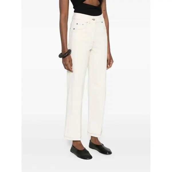 Max Mara Neutrals Trousers Straight Trousers