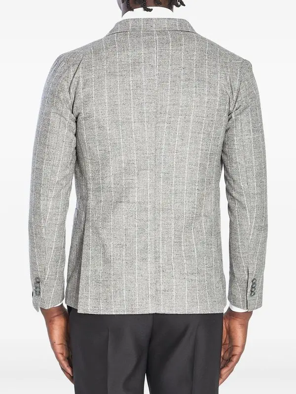 Tagliatore Montecarlo Boucle Double Breasted Blazer - Gray