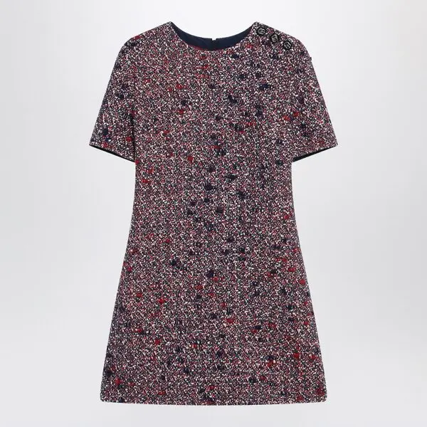 Gucci Wool Bouclé Dress - Blue