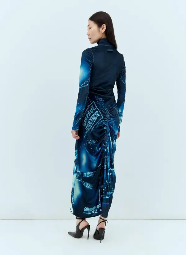 JEAN PAUL GAULTIER Pigalle Gathered Velvet Dress