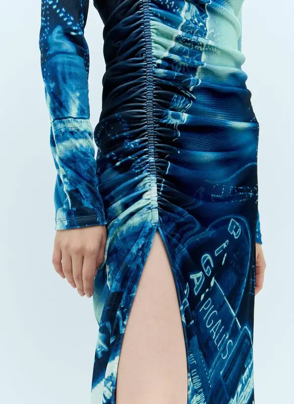 JEAN PAUL GAULTIER Pigalle Gathered Velvet Dress