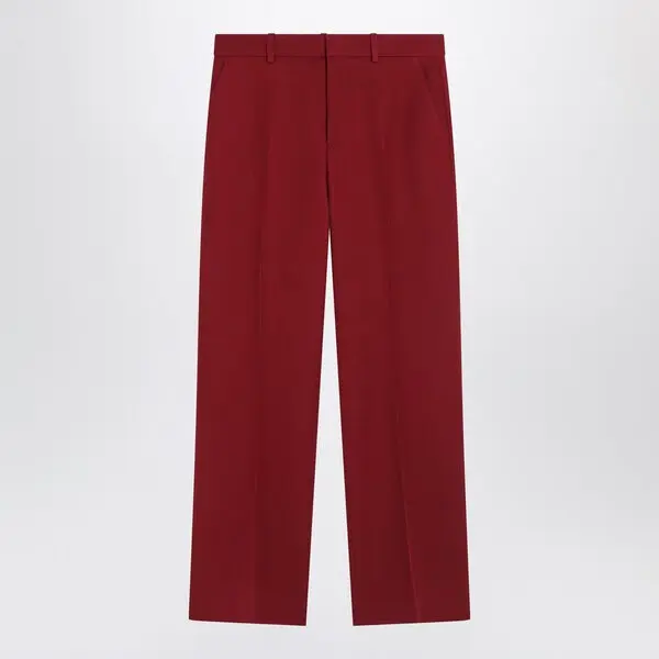 Gucci Wool Trousers - Red