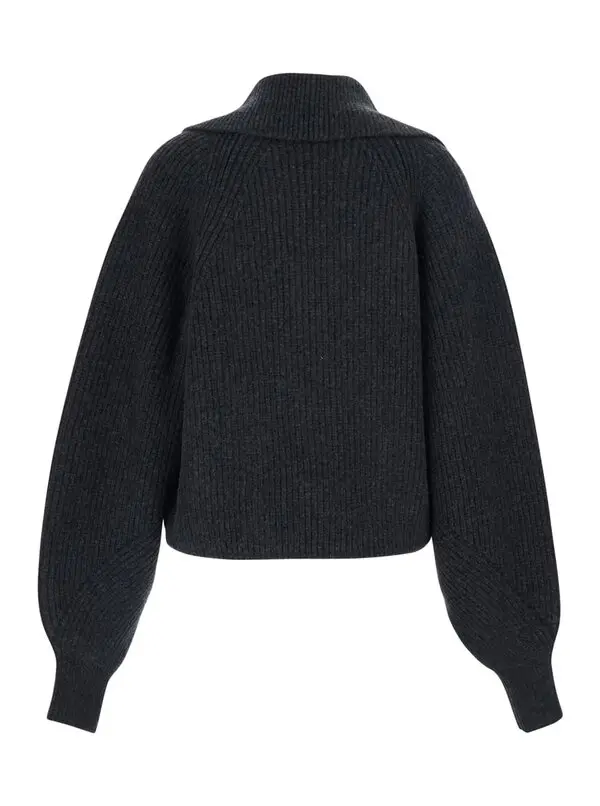 Balmain Wool Wrap-effect Sweater - Multicolor