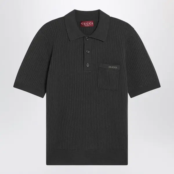 Gucci Military Wool And Cashmere Polo - Green