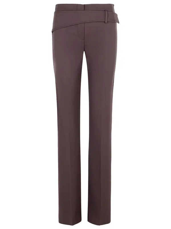 Sportmax Slim Fit Virgin Wool Blend Trousers