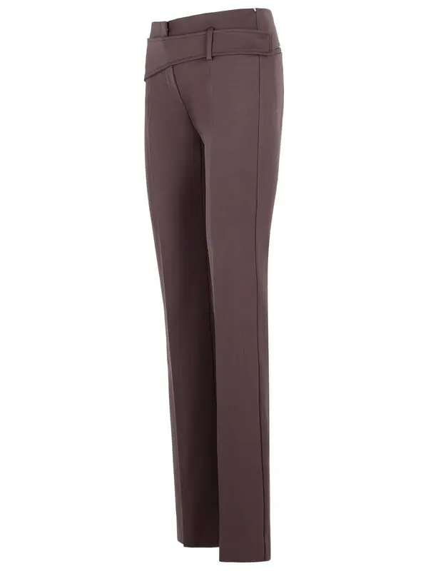 Sportmax Slim Fit Virgin Wool Blend Trousers