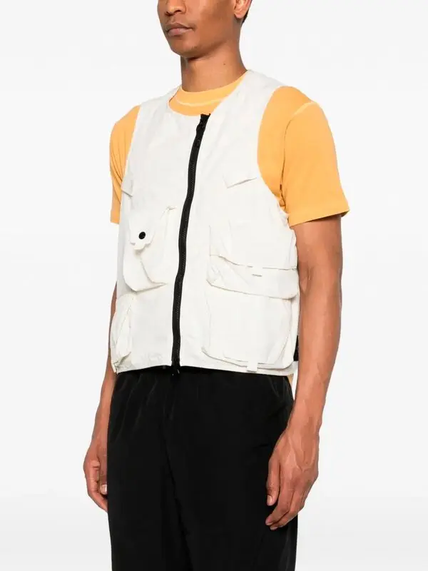 Stone Island Cotton Nylon Micro Ripstop Vest
