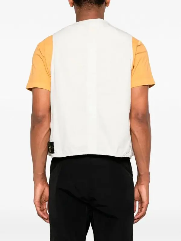 Stone Island Cotton Nylon Micro Ripstop Vest