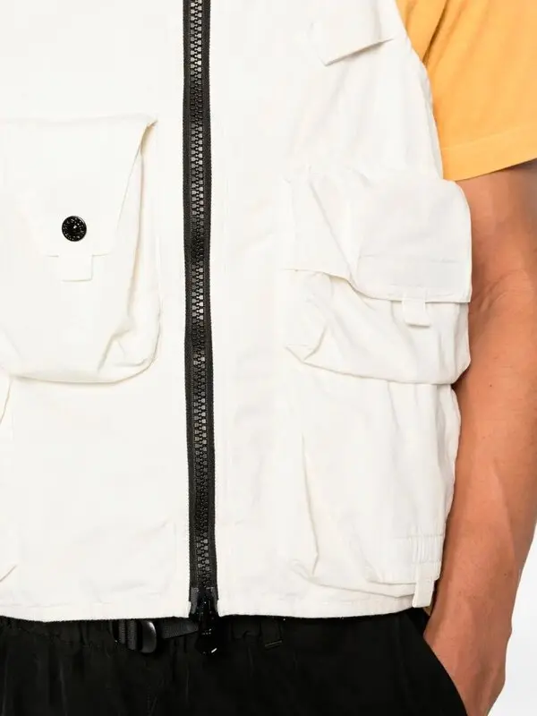 Stone Island Cotton Nylon Micro Ripstop Vest