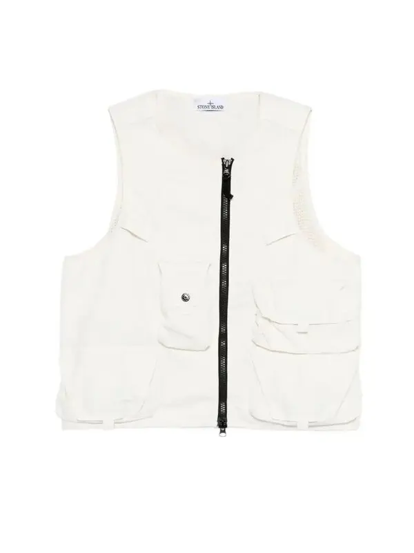 Stone Island Cotton Nylon Micro Ripstop Vest - Multicolor