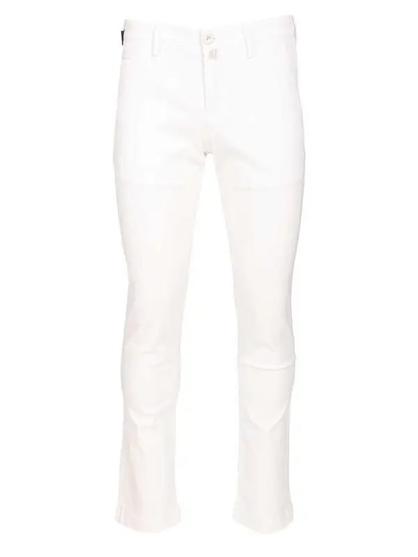 Jacob Cohen Bobby Slim-fit Chino Trousers - White