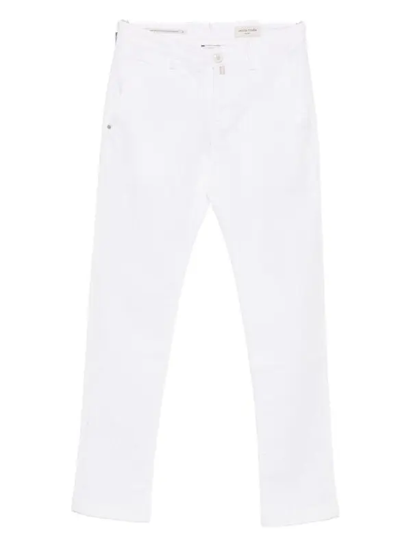 Jacob Cohen Bobby Slim-fit Chino Trousers - White