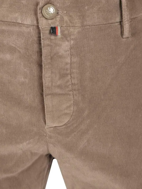 Jacob Cohen Slim Fit Corduroy Trousers - Cream
