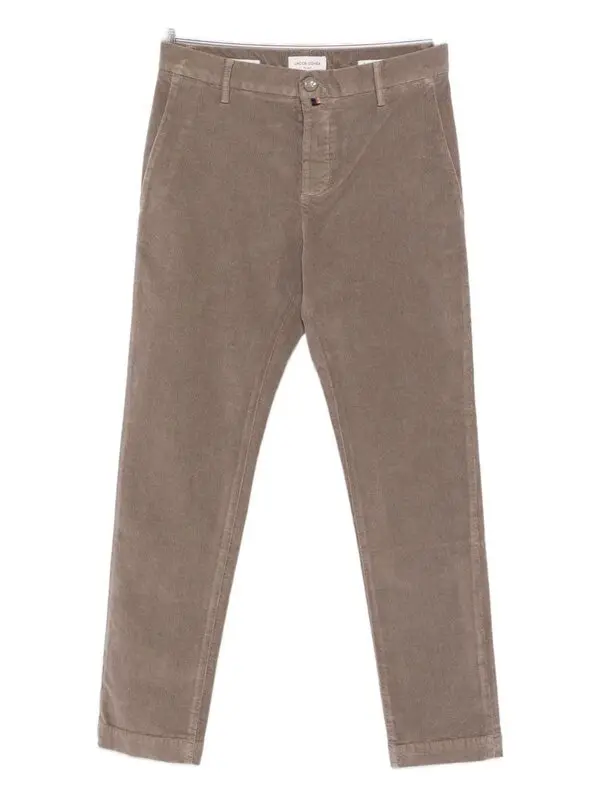 Jacob Cohen Slim Fit Corduroy Trousers - Cream