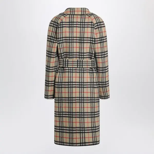Burberry Sand Reversible Wool Coat