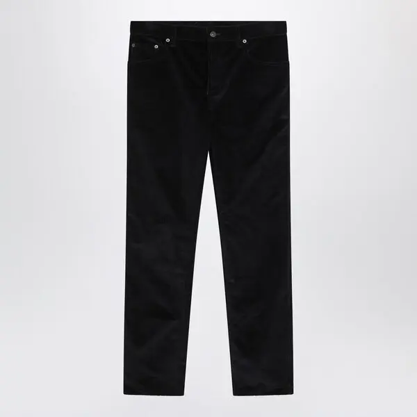 Burberry Dark Cotton Corduroy Trousers