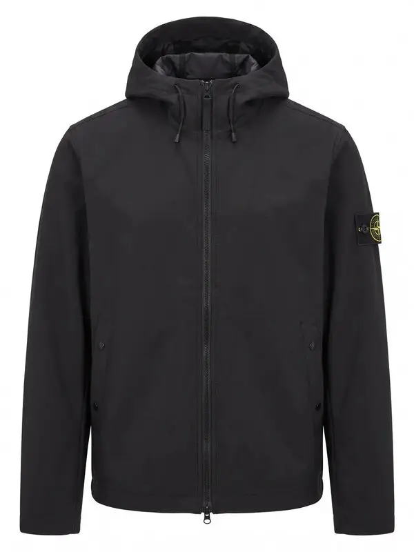 Stone Island Soft Shell-r E.dye Short Parka - Multicolor