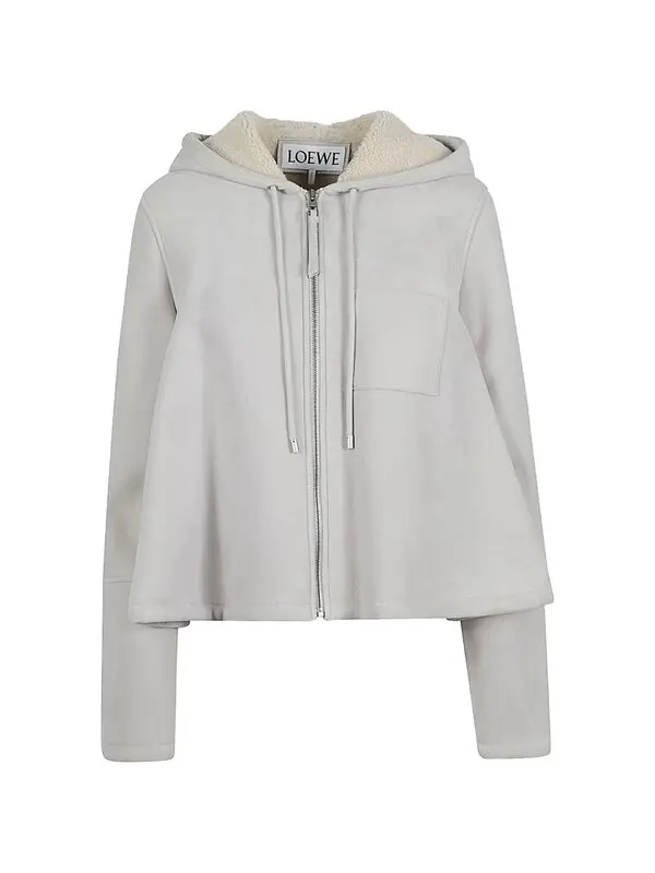 Loewe Leather Hooded Jacket