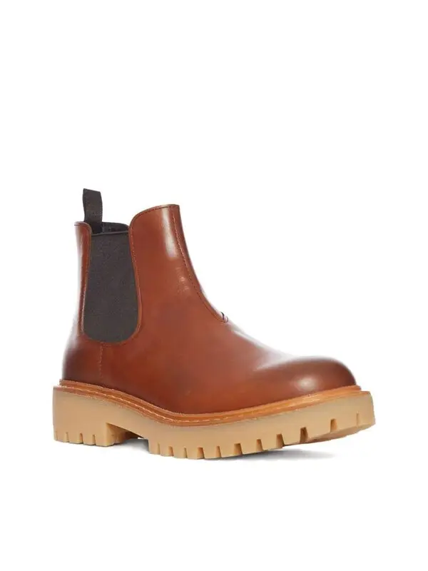 Prada Leather Chelsea Boots